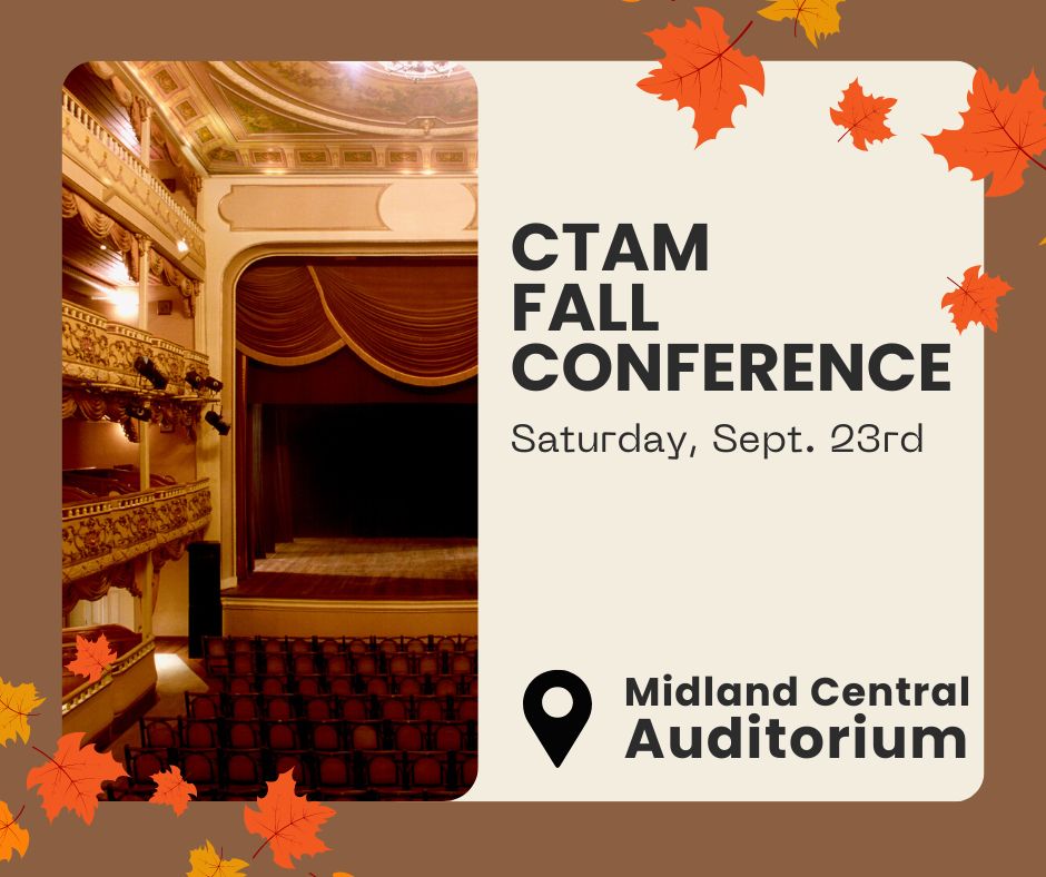 CTAM Fall Conference 2023 – Community Theatre Association of Michigan